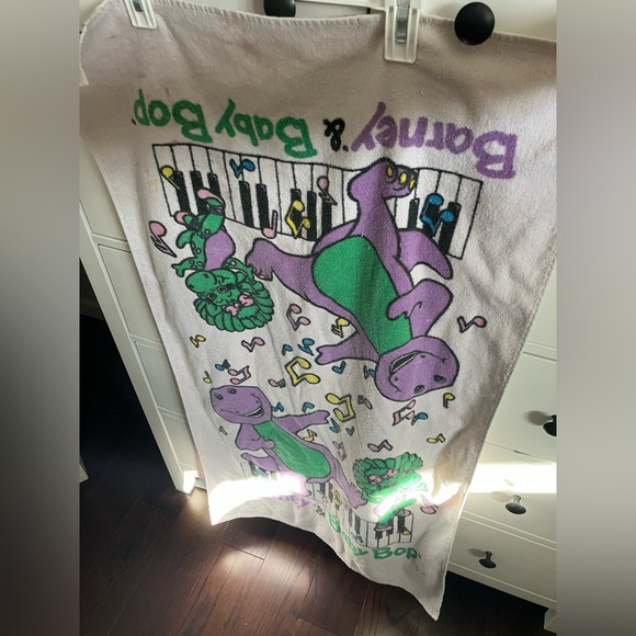 Bath | Barney And Baby Bop Vintage Towel | Poshmark